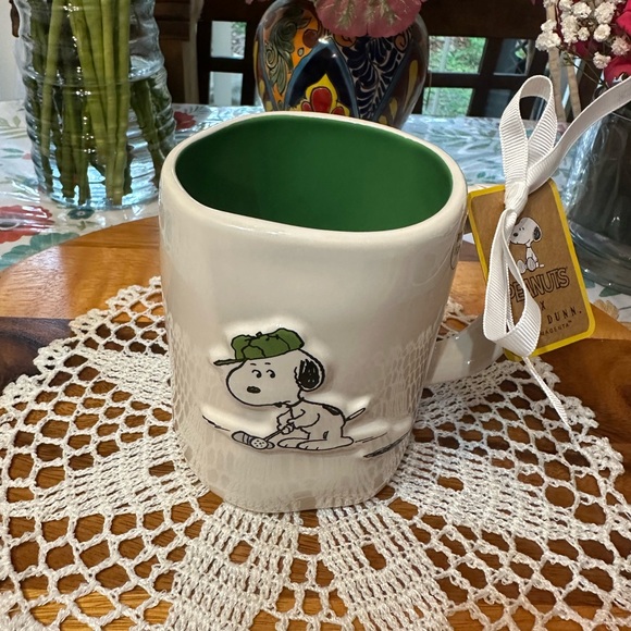 Peanuts | Dining | Peanuts Snoopy Mug With Green Interior | Poshmark